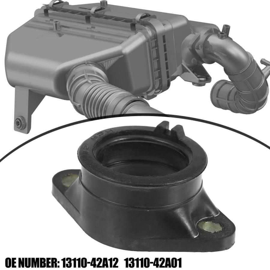 uxcell キャブレターマニホールドブーツアダプター 13110-42A12 13110-42A01 Su zukiに対応 : ソウテン ...