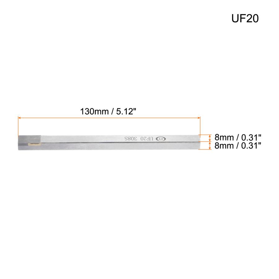 uxcell 旋盤工具 超硬チップビット スクエアシャンク 8x8mm UF20 :a22032600ux0465:ソウテン - 通販 - Yahoo!ショッピング