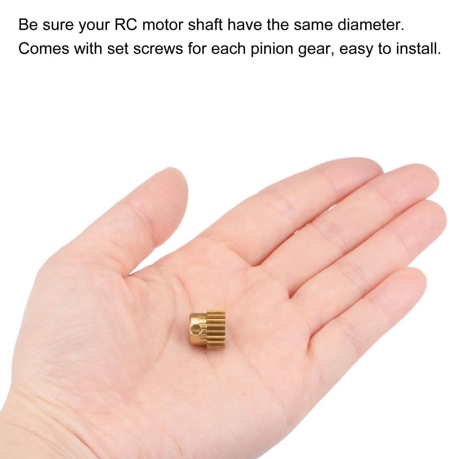 uxcell ピニオンギアセット 黄銅製モーターラック段付き平歯車 0.5モッド 20T 5mmの穴 11mmの外径 M3 止めねじ付属 1個入り : ソウテン - 通販 - Yahoo!ショッピング