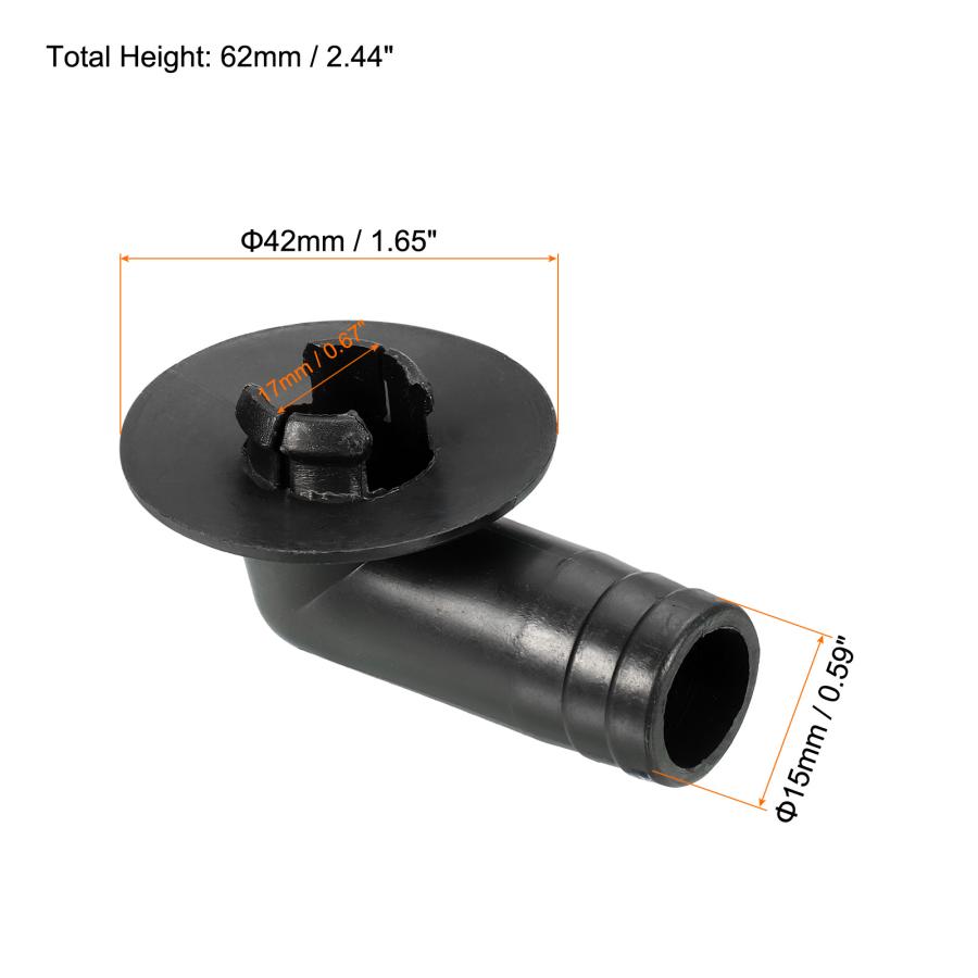 uxcell エアコン排水ホースコネクタ ミニ分割ウィンドウAC用 部品 付属品 17mmチューブエルボ継手交換 ブラック 2個 : ソウテン - 通販 - Yahoo!ショッピング