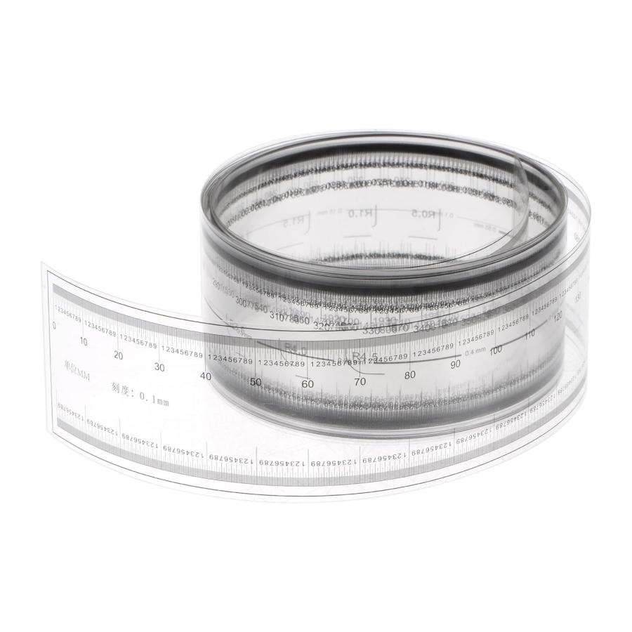 uxcell フィルムフレキシブル定規 200 cm 0.1mmスケール Rアングルと幅線付き PET樹脂製 折りたたみ直定規 工場用 透明 : ソウテン - 通販 - Yahoo!ショッピング