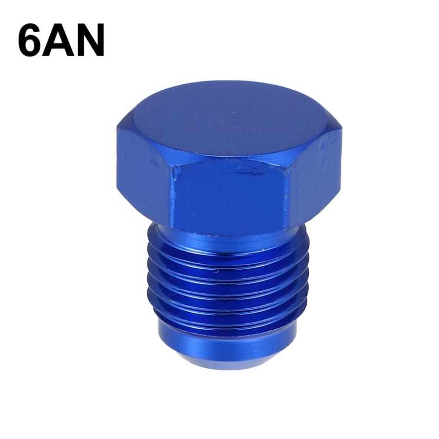 uxcell 2個 自動車 AN6 オス フレアボルト ブランキングプラグエンド キャップロック ナットフィッティング 六角コネクタ ブルー : ソウテン - 通販 - Yahoo!ショッピング