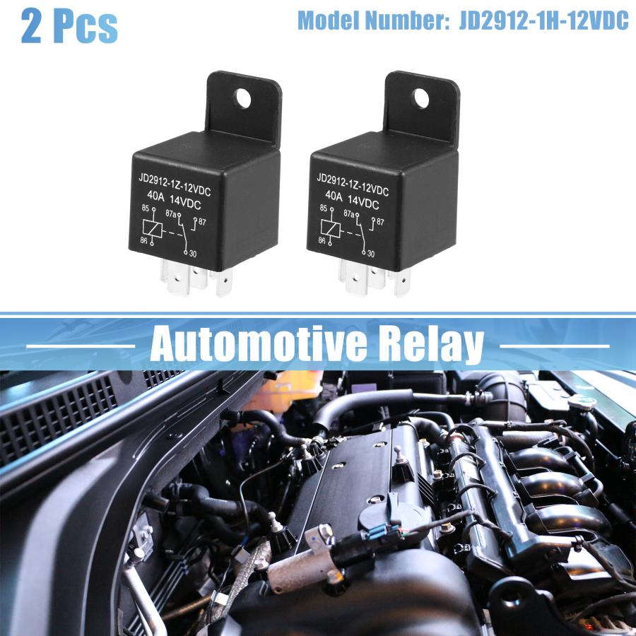 uxcell 車のリレー SPSTモデル JD2912-1H-12VDC 40A 14VDC 5ピン 12V 自動車用リレースイッチ 2個 : ソウテン - 通販 - Yahoo!ショッピング