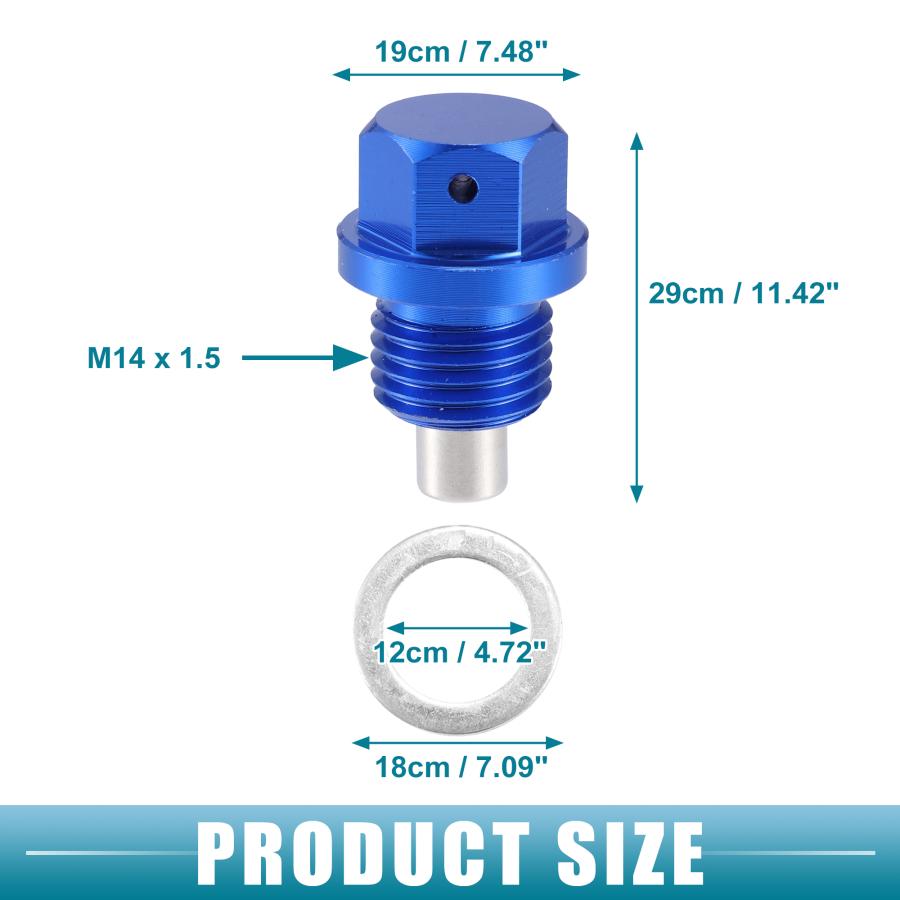 uxcell 車のエンジンオイルドレンプラグM14x1.5 ワッシャーガスケット付き Toyotaに対応 Nissanに対応 1セット : ソウテン - 通販 - Yahoo!ショッピング