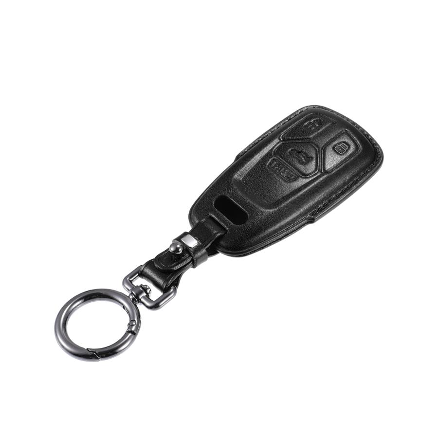 uxcell キーフォブカバー レザーキーケース保護 Audiに対応 A3 A4 S4 A5 F5 A6 A7 Q5 TT SQ5に対応 ブラック : a22101300ux0325 : ソウ ...