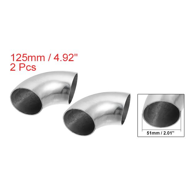 uxcell 90度エキゾーストエルボパイプ SS304 ステンレス鋼曲げ管 車用改造排気システム 外径51mm 2個 : ソウテン - 通販 - Yahoo!ショッピング