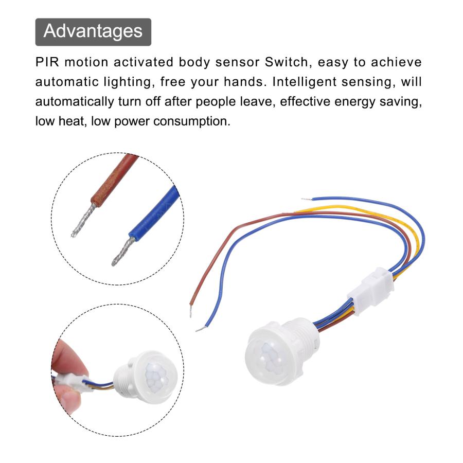 uxcell 人感センサーライトスイッチ 85-265V PIR人感センサー 光センサー付き LEDライト用 : ソウテン - 通販 - Yahoo!ショッピング