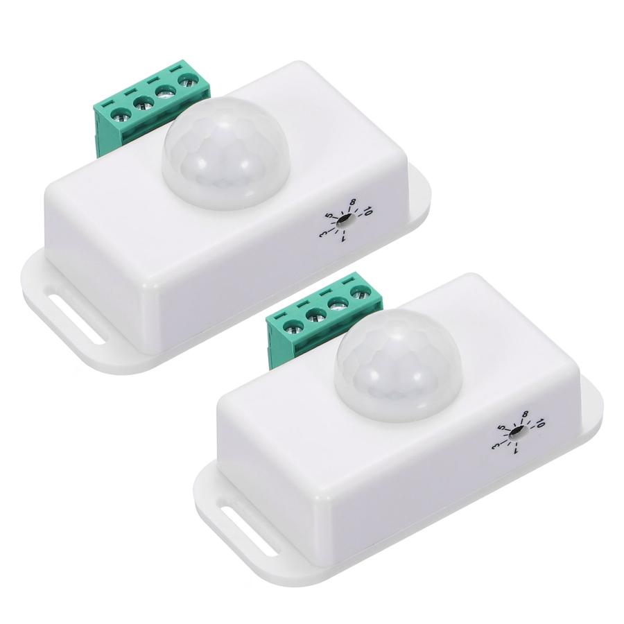 uxcell PIRセンサー LEDモーションセンサー 調整可能なPIRプローブ 12V 24V LEDライトストリップ用 ホワイト 2個 : ソウテン - 通販 - Yahoo!ショッピング