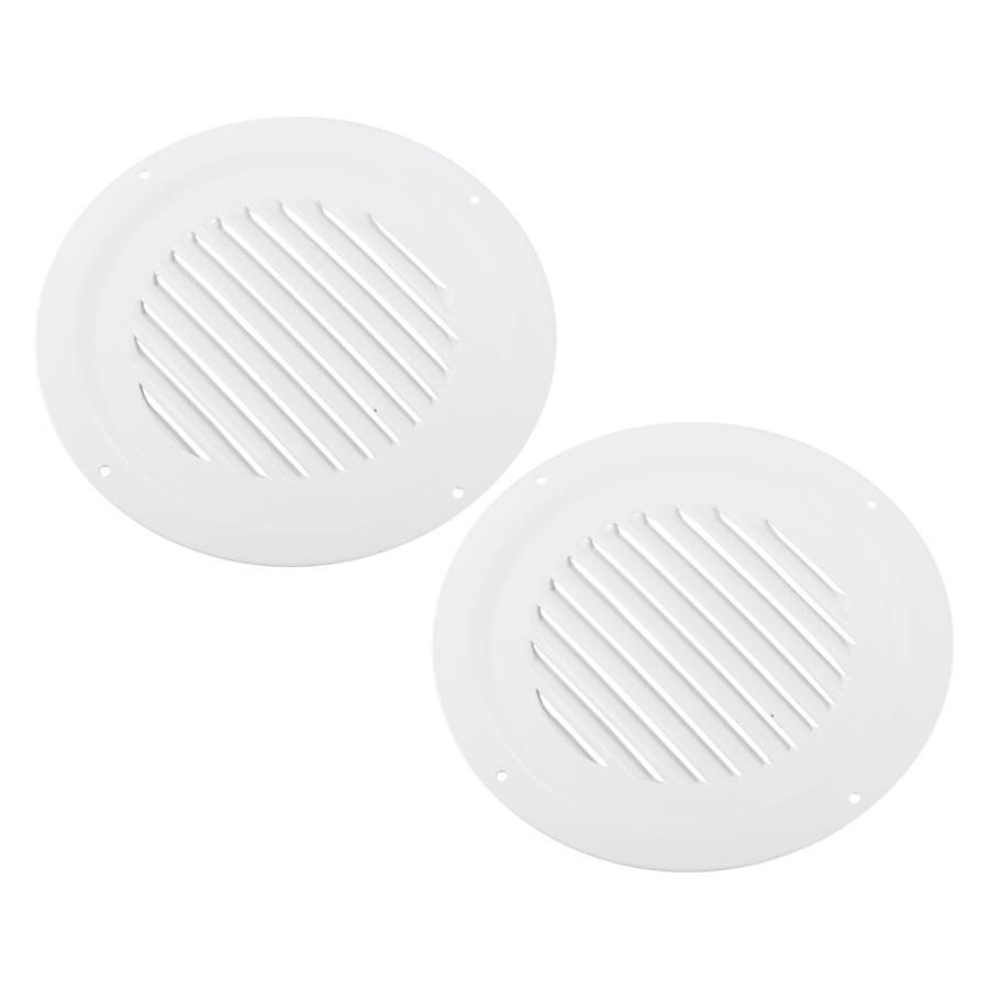 uxcell ラウンドマリンボートルーバー 換気ベント ステンレス鋼通気 パネルカバー ホワイト 2 個 6 インチ ...