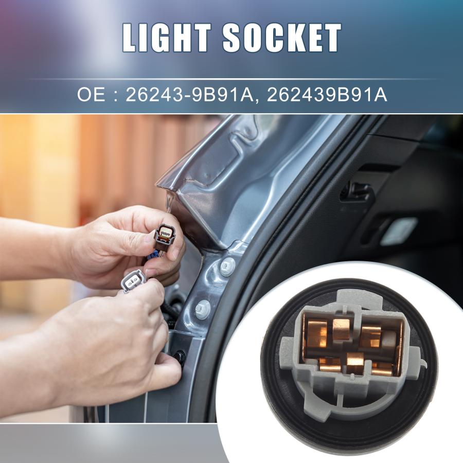 A ABSOPRO 電球ソケットホルダー 方向指示灯 26243-9B91A 262439B91A Nis sanに対応 Altimaに対応 ...