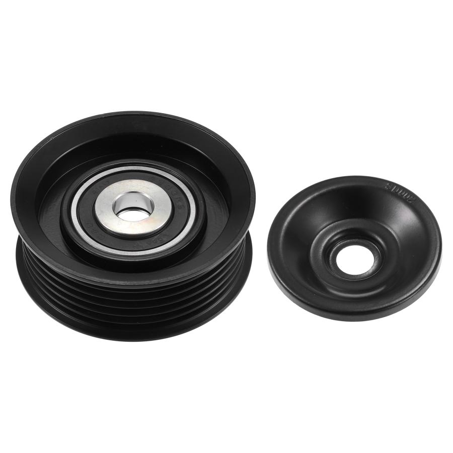 uxcell 16604-50030 カーアクセサリー ドライブベルトアイドラープーリー クランクシャフトプーリー クランクプーリー ...