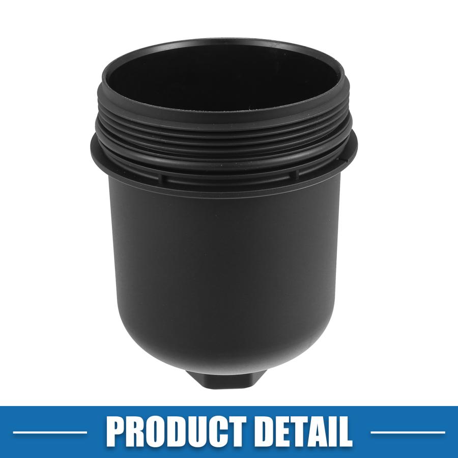 A ABSOPRO エンジンオイルフィルターハウジングカバーキャップ 94610702275 Porscheに対応 プラスチック ブラック ...