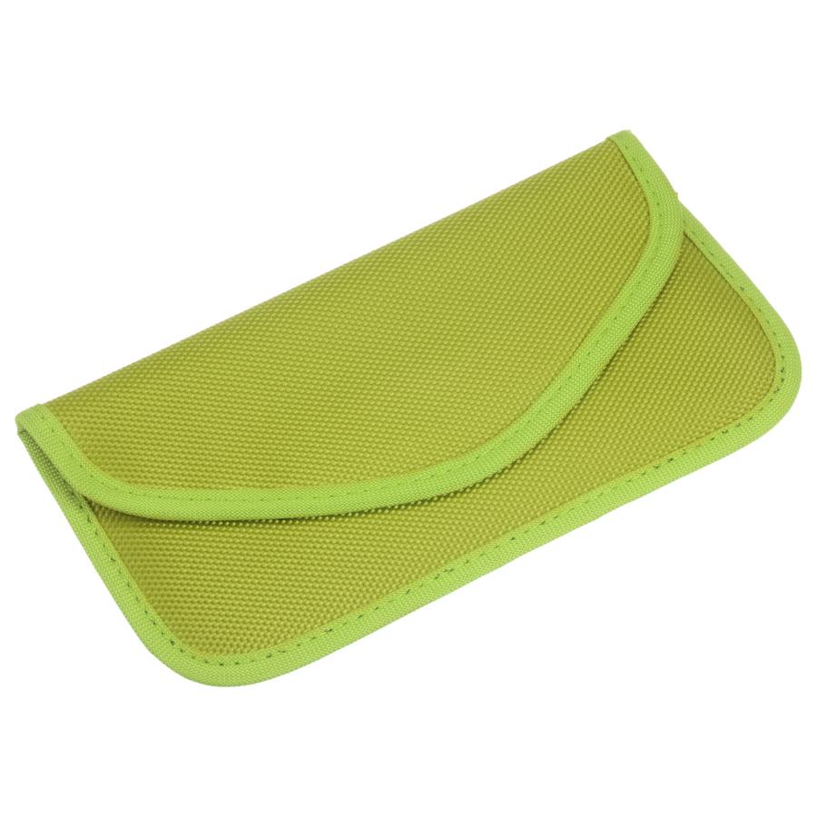 uxcell ファラデーバッグ RFID 信号遮断袋 信号ブロッキング ポーチ ウォレット 財布 長さ200mm リモコンキー ミドリ ...