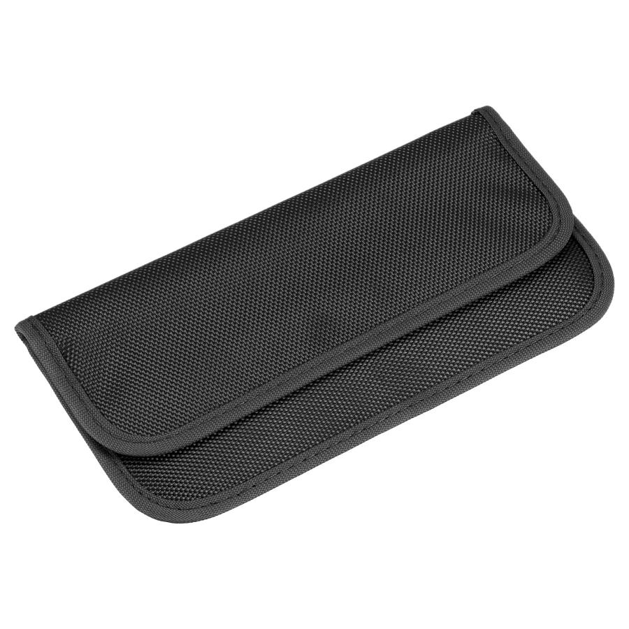 uxcell ファラデーバッグ RFID 信号遮断袋 信号ブロッキング ポーチ クラムシェル ウォレット 財布 長さ200mm リモコンキー ...