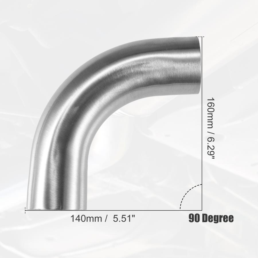 xAUTOHAUxOD 50.8mm 90 度 マンドレルベンドエルボ SS304 ステンレス鋼ベンドチューブ排気エルボパイプシルバートーン 1 個 : ソウテン - 通販 - Yahoo ...