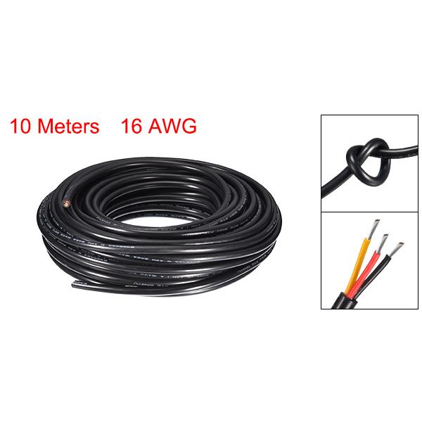 uxcell 電源ケーブル 3芯電線 16AWG 10m UL2464電線 PVC コード銅線ケーブル LEDストリップランプ照明用 : ソウテン - 通販 - Yahoo!ショッピング