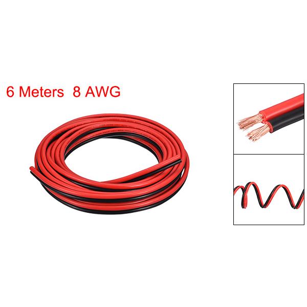 uxcell 電線ケーブル 8AWG 6m 2468 電線 PVCコード 銅 レッドブラックケーブル LEDストリップランプ照明用 : ソウテン - 通販 - Yahoo!ショッピング