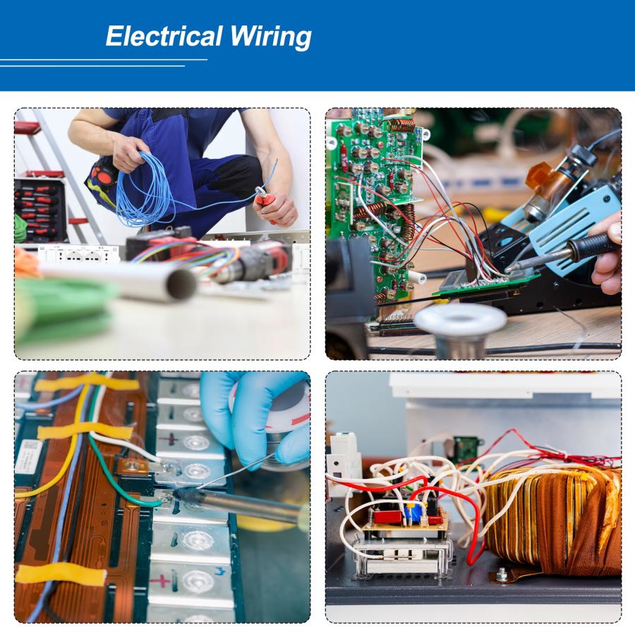 uxcell 24ゲージワイヤー シリコーンワイヤー 24AWG電線 撚線 錫メッキ銅線 高温接続ワイヤー ブラック レッド 3.0M 2個 :a23052900ux0160:ソウテン ...