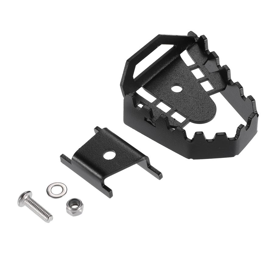 xAUTOHAUx オートバイの後部フットブレーキレバーペダル CNCペダルステッププレートチップ B MWに対応 ブラック 1セット ...