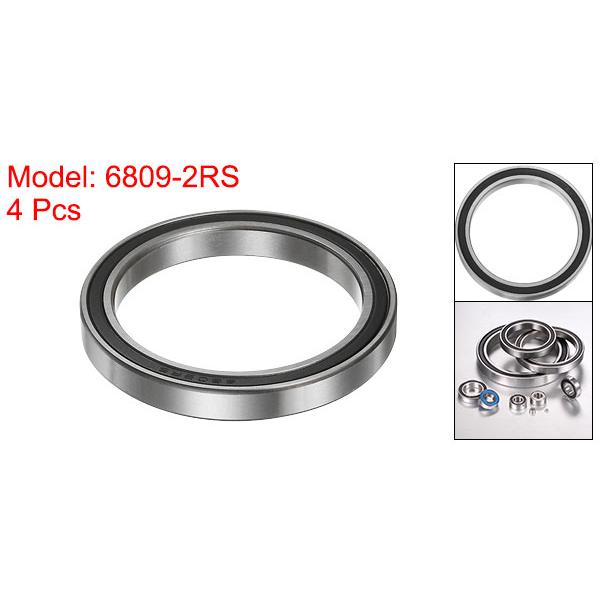 uxcell 6809-2RS深溝玉軸受 45mmボア 58mm外径 7mm厚さ クロム鋼 A B E C3 ダブルシールドベアリング モーター 4個 : ソウテン - 通販 - Yahoo ...