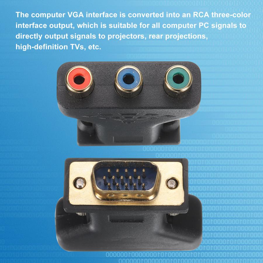uxcell VGA - RCAコネクタ VGAオス 3RCAメス ビデオアダプター デバイス変換用 : ソウテン - 通販 - Yahoo!ショッピング