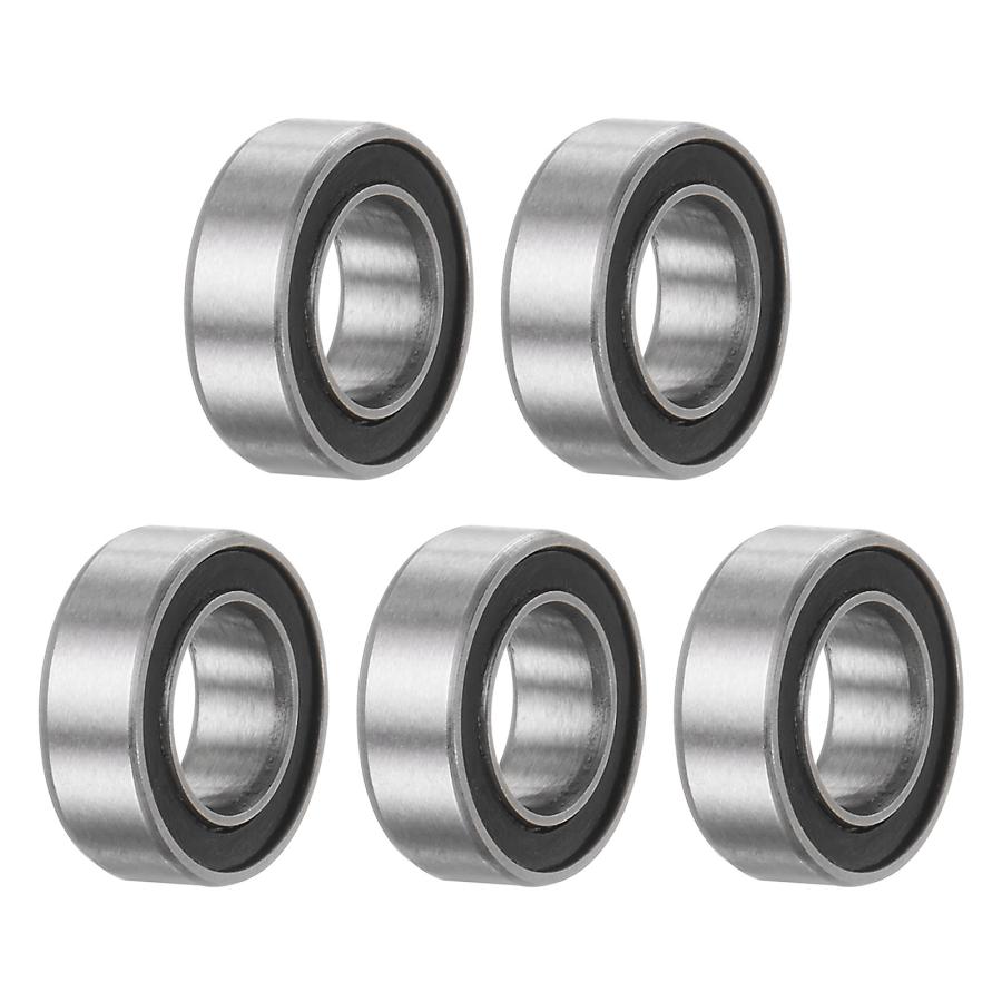 uxcell 5個 MR95-2RSディープグルーブボールベアリング 5x9x3mm クロム鋼ミニチュアベアリング P6 AB EC 3 ...
