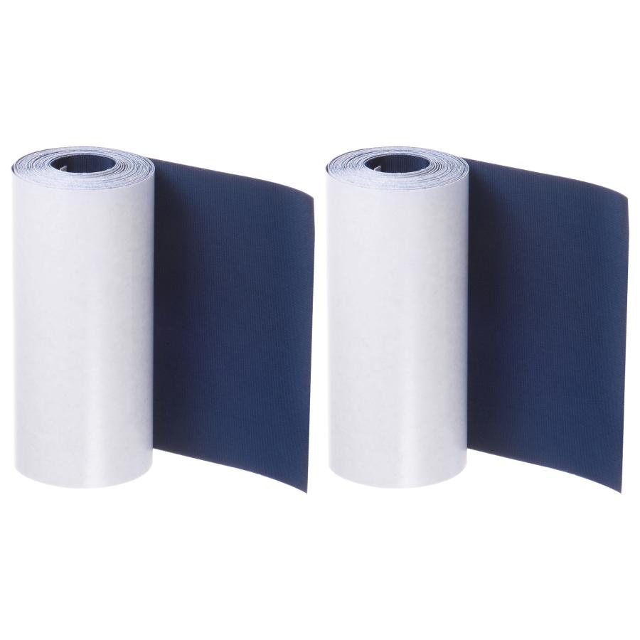 uxcell 2枚セット ナイロン製修理パッチ 3"x79" ダウンジャケット用 生地テープ 自己粘着防水 テント 衣類 バッグ 服用 ダーク ...