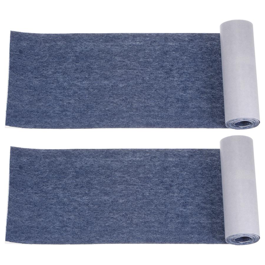 uxcell ジーンズ修理用デニムパッチ 4"×59" アイロンで貼る服 修理と装飾用 ダークブルー 2枚セット : ソウテン - 通販 ...