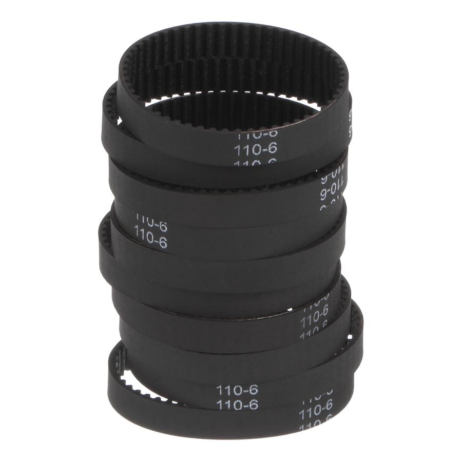 uxcell 10個セット 2GTタイミングベルト ゴムベルト 110-2GT-6 幅6mmx長さ110mm 3Dプリンタータイミングベルト ...