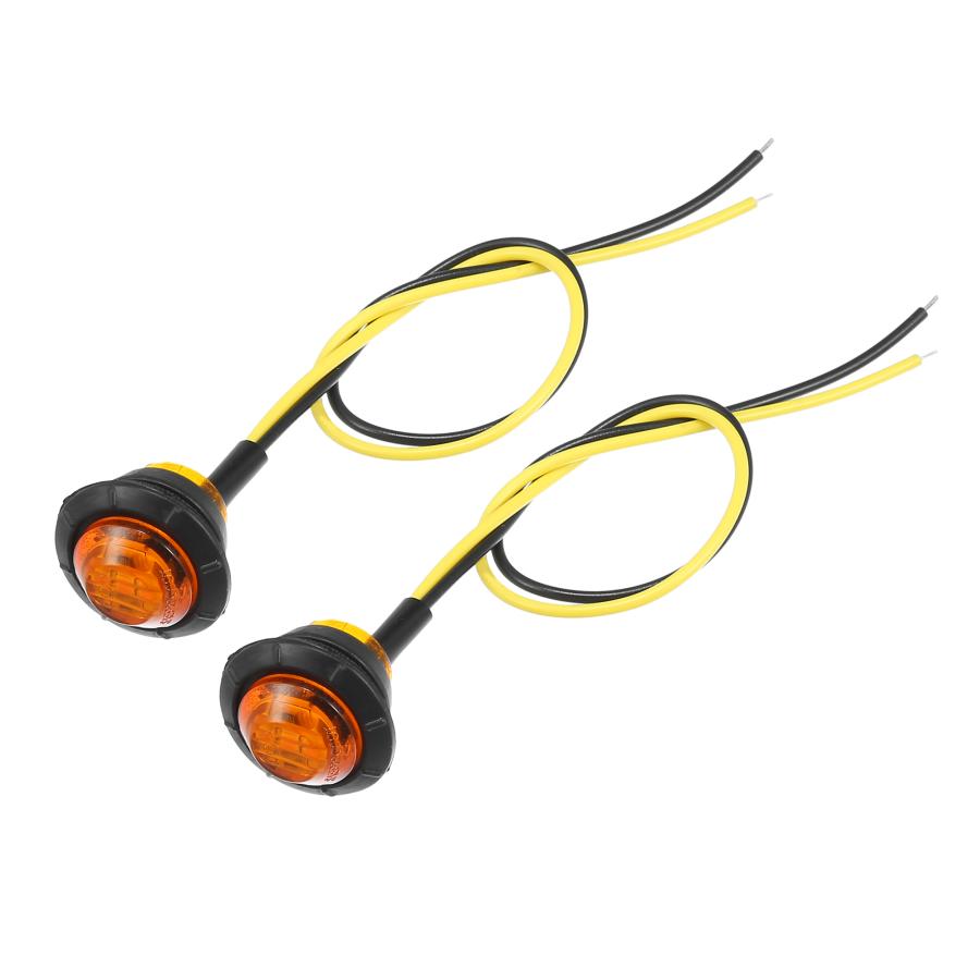 TUCKBOLD トラック用LEDトレーラーライト 24V プラスチック製 防水 | マーカーライト イエロー 2個セット : ソウテン ...