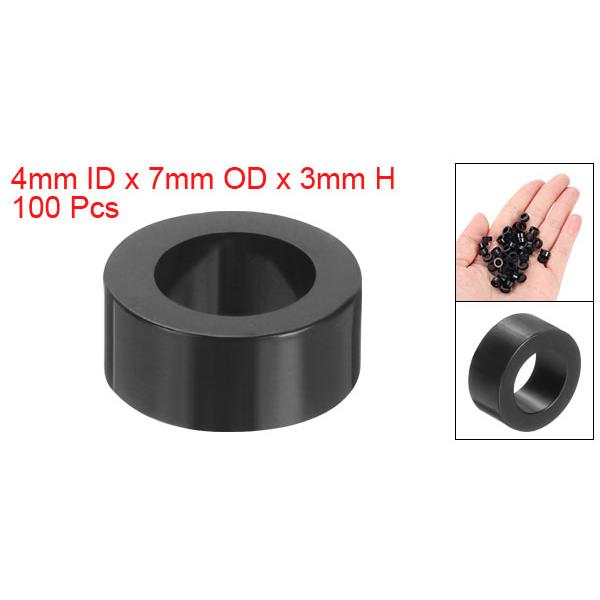 uxcell ナイロン丸スペーサー ネジスペーサー ネジなし プラスチックスペーサー M4ネジ用 黒 内径4mm 外径7mm 高さ3mm 100個 : ソウテン - 通販 - Yahoo!ショッピング