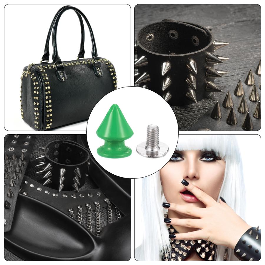 uxcell 金属製ツリースパ イ クとスタッド 50セット 12mm x 8mm ネジ留め 緑 : ソウテン - 通販 - Yahoo!ショッピング