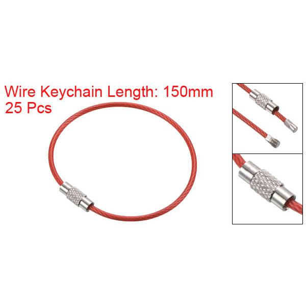 PATIKIL 150 mm ワイヤーキーチェーンケーブル 25個 ステンレススチール 大型荷物タグ カードの吊り下げ用 レッド : ソウテン - 通販 - Yahoo!ショッピング