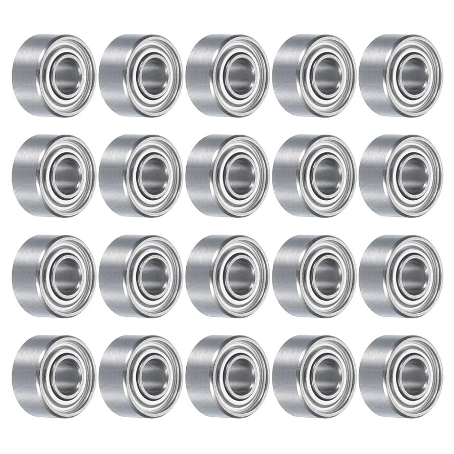 uxcell ミニチュア深溝玉軸受 二重シールベアリング 電動モーター 家電製品 園芸機械用 682ZZ 2x5x2.3 mm シルバートーン ...