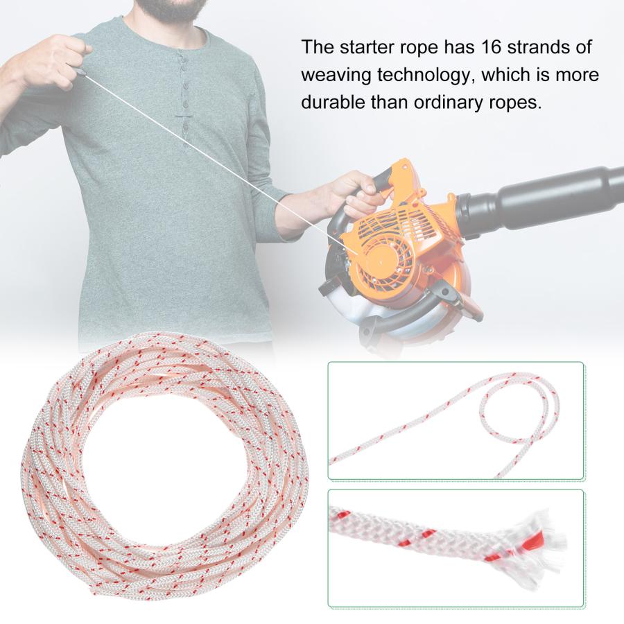 M METERXITY リコイルスターターローププルコード4mm 10m プルスターターロープ ナイロンプルコード モア/チェーンソー/トリマー/ブ : ソウテン - 通販 - Yahoo ...