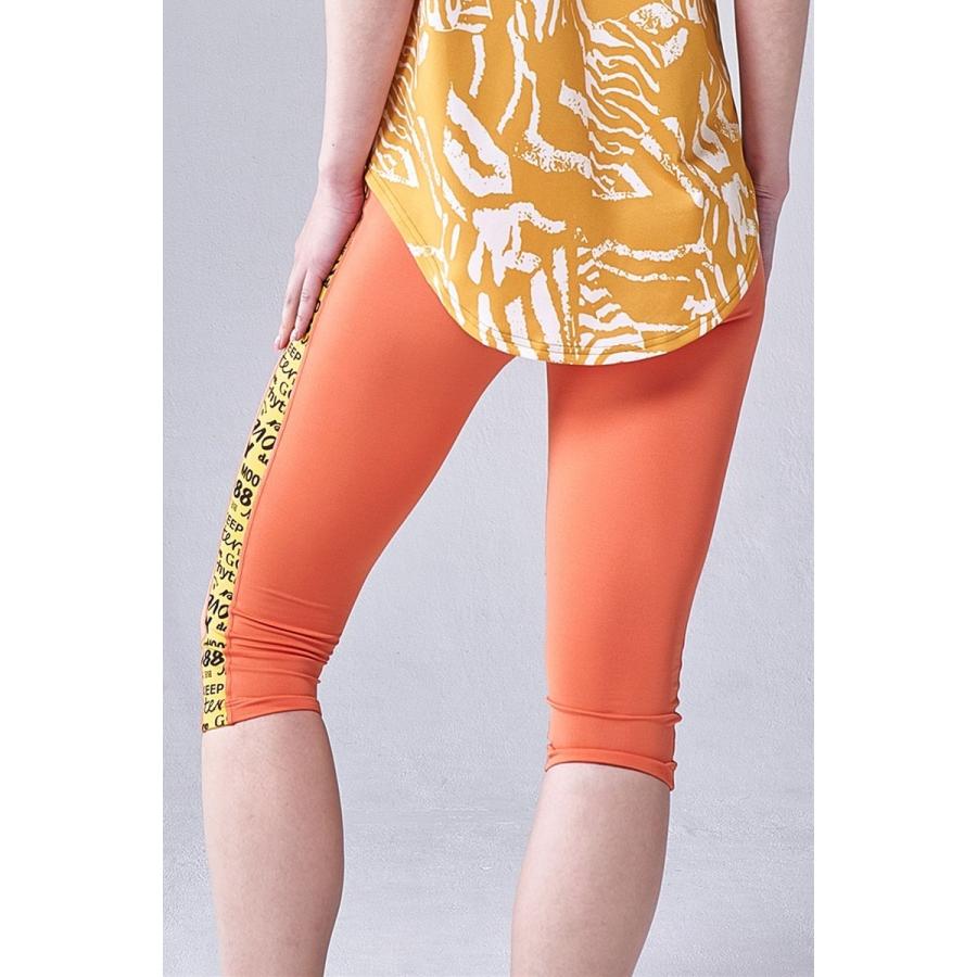 MIKALANCE MIKANO ミカノ ミカランセ サイド切替カプリレギンス（スタッズ付） V70 70111 フィットネス ウェア ズンバウェア zumbaウェア : トレイルランニング ...