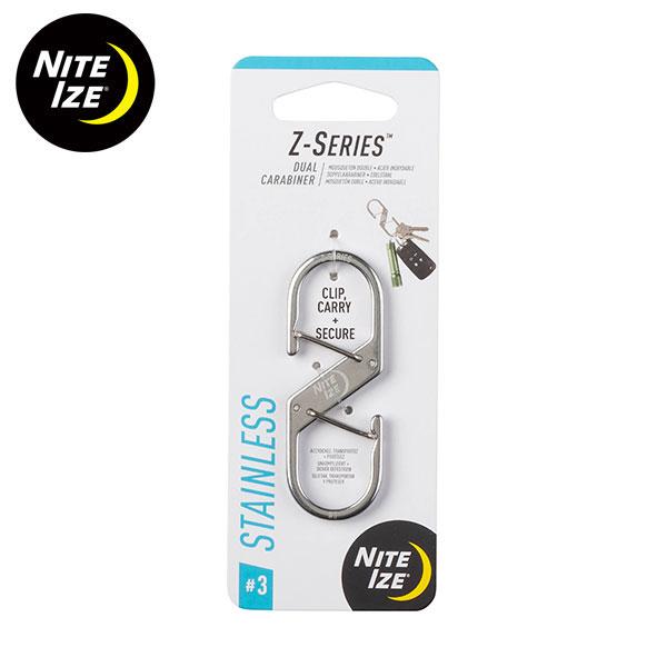 NITE IZE ナイトアイズ Z-カラビナー＃3 ステンレスシルバー NI59262 ゼットカラビナー NITEIZE : ミカノ&トレイルランニング専門店SOTOASO - 通販 ...