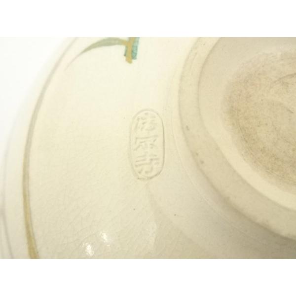 ys7330780; 宗sou 京焼 清閑寺窯 杉田祥平造 色絵仁清撫子画茶碗 ys7330780; 宗sou 京焼 清閑寺窯 杉田祥平造 色絵仁清撫子画茶碗