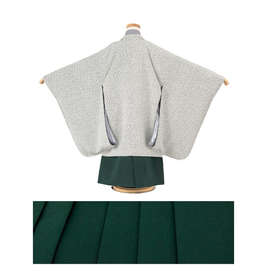 七五三 着物 3歳 販売 三歳 着物 男の子 袴 江戸小紋柄 白系 灰色 グレー系 緑 豆小花 無地 レトロ モダン 和服 和装 子供 送料無料 : 3hs00010w-4851 : きもの館 ...