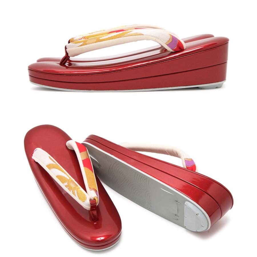 SOUBIEN（創美苑） 草履バッグセット 成人式 草履 バッグ 赤 レッド