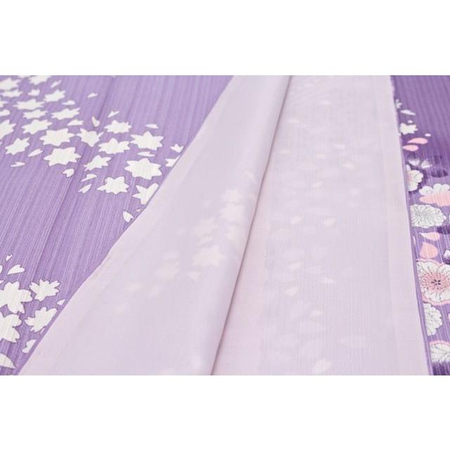 訪問着 袷 紫 桜色 絵羽文様 絵羽柄 辻が花 辻ヶ花 沙羅双樹 夏 訪問着 袷 紫 桜色 絵羽文様 絵羽柄 辻が花 辻ヶ花 沙羅双樹 夏