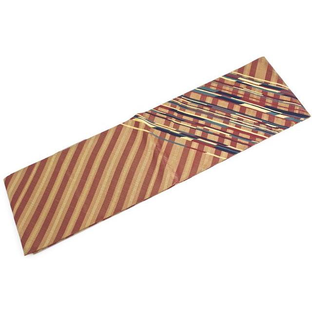 袋帯 振袖用 訪問着 色留袖 赤茶色 レンガ色 金 ひなや工房謹製 全通柄 京都西陣織 未仕立て 日本製 送料無料 袋帯 振袖用 訪問着袋帯 赤茶色 レンガ色 金 ひなや工房謹製 全通柄