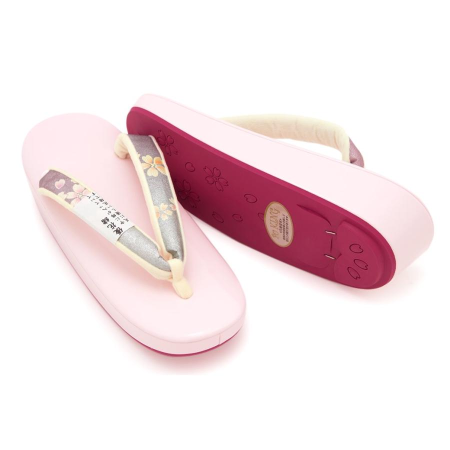 SOUBIEN（創美苑） 草履 レディース 女性 ピンク マゼンタ 桜 花