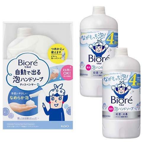 ビオレu 自動で出る泡ハンドソープディスペンサー+ハンドソープ替(770ml×2) ( 1セット )/ ビオレU(ビオレユー) :302177:爽快ドラッグ - 通販 - Yahoo!ショッピング