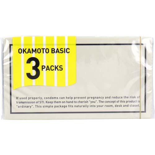 オカモト OKAMOTO BASIC コンドーム ( 12個入*3個パック ) : 爽快ドラッグ - 通販 - Yahoo!ショッピング