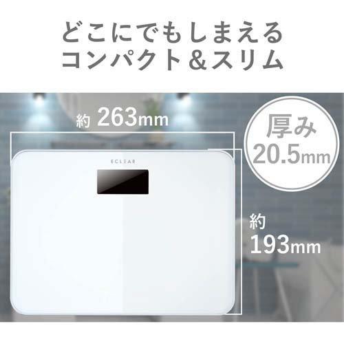 エレコム 体重計 体組成計 デジタル コンパクト スリム ガラス天板 HCS-S01WH ( 1台 )/ エレコム(ELECOM) : 爽快ドラッグ - 通販 - Yahoo!ショッピング