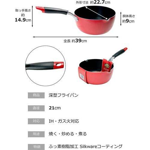 ストリックスデザイン フライパン IH深型フライパン レッド 21cm SA-019X ( 1個 ) : 爽快ドラッグ - 通販 - Yahoo!ショッピング