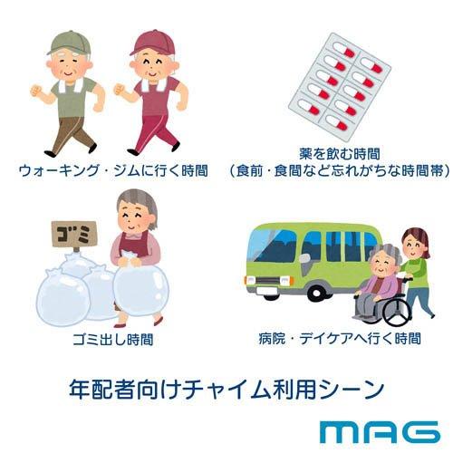 MAG デジタル電波置時計 タイムチャイム T-792 WH-Z ( 1個 ) : 爽快ドラッグ - 通販 - Yahoo!ショッピング