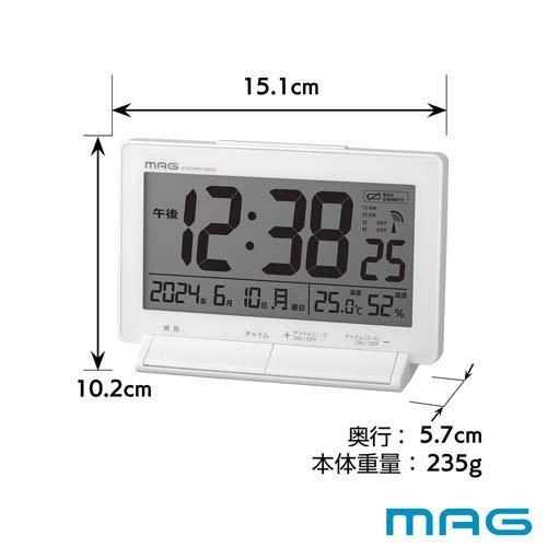 MAG デジタル電波置時計 タイムチャイム T-792 WH-Z ( 1個 ) : 爽快ドラッグ - 通販 - Yahoo!ショッピング