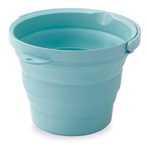 折りたたみバケツ ちょい置きトレー付き ミントグリーン I-640 ( 1個 )/ ISETO(伊勢藤) : 爽快ドラッグ - 通販 - Yahoo!ショッピング